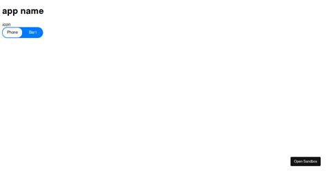 React Switch Selector Examples Codesandbox