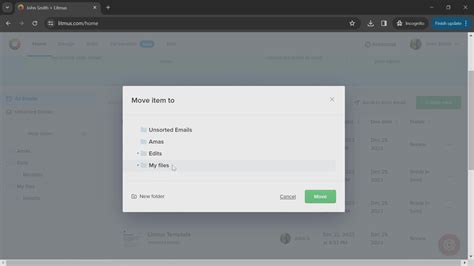 Moving Files On Litmus Desktop Examples Page Flows Video And 7