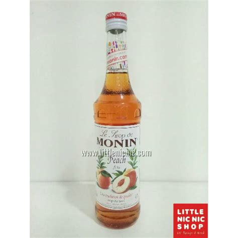 Jual Monin Peach Flavoured Syrup 70 Cl 700ml Sirup Rasa Pit Minuman
