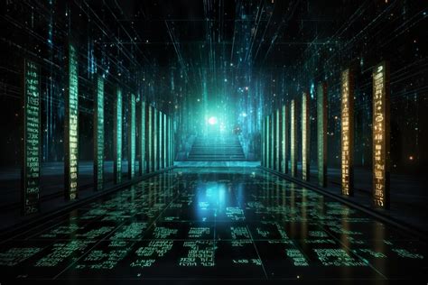 Premium Photo A Rendering Of A Technology Data Binary Code Network