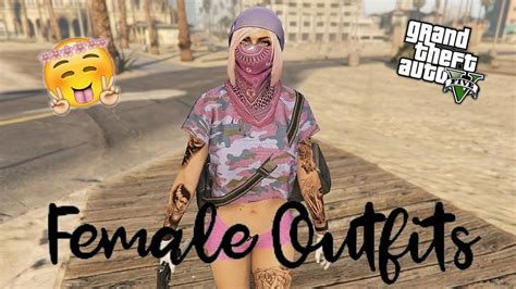 Gta 5 Female Outfits Pink
