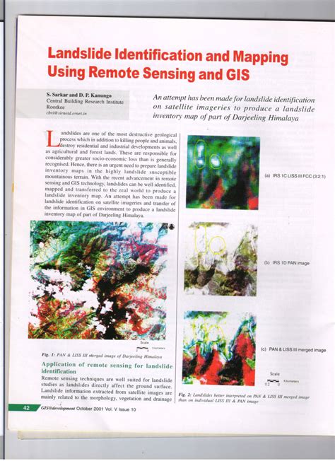 pdf landslide identification and mapping using remote sensing and gis