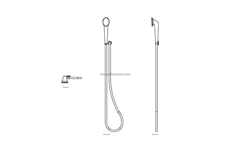 Handheld Shower AutoCAD Block Free Cad Floor Plans