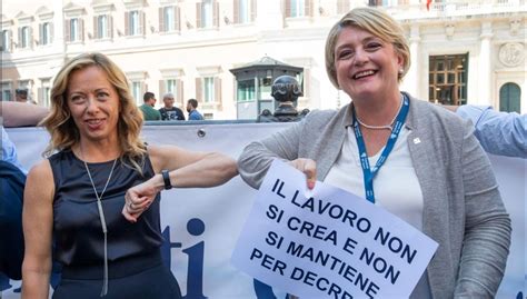 La Ministra Calderone E La Mia Al Posto Del Reddito Di Cittadinanza