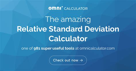 Relative Standard Deviation Calculator Definition Formula Omni