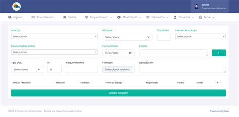 Sistema de Almacén desarrollado en PHP y MySQL Sistemas web