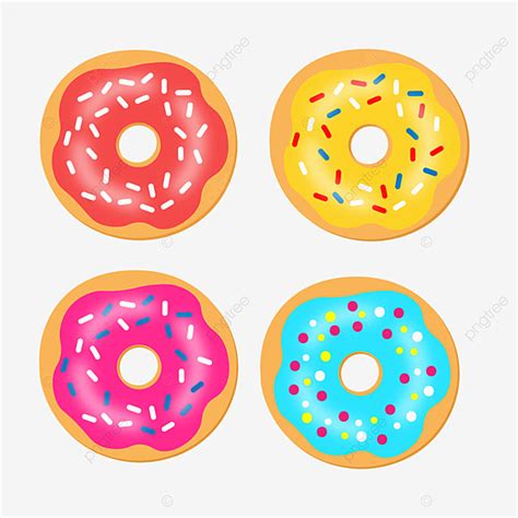 Clipart De Rosquinha Fofa Png Rosquinha Comida Rápida Doce Imagem