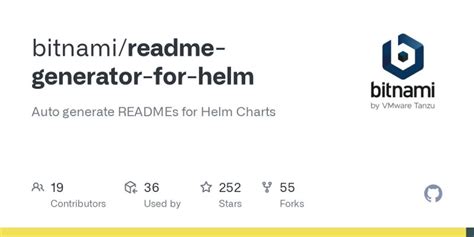 Github Bitnamireadme Generator For Helm Auto Generate Readmes For Helm Evgeny Anikiev