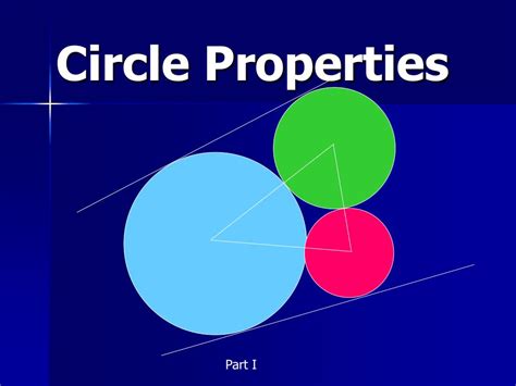PPT Circle Properties PowerPoint Presentation Free Download ID