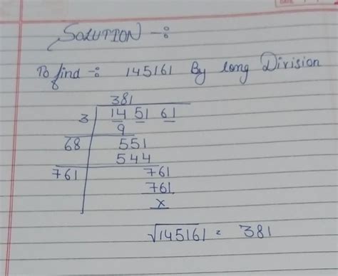 145161 Long Divison Method
