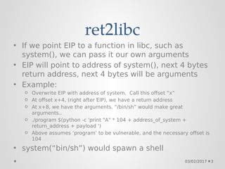 Return Oriented Programming PPT