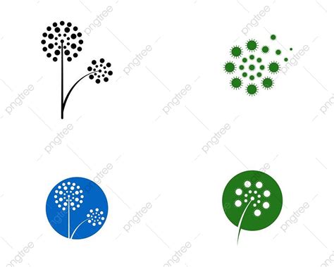 민들레 꽃 로고 벡터 템플릿 수집 아름다움 모양 Png 일러스트 및 벡터 에 대한 무료 다운로드 Pngtree