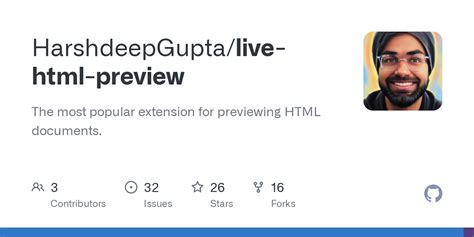 Github Harshdeepguptalive Html Preview The Most Popular Extension