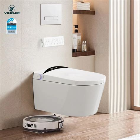 Hidden Water Tank European Wall Mounted Intelligent Toilet Wash Down