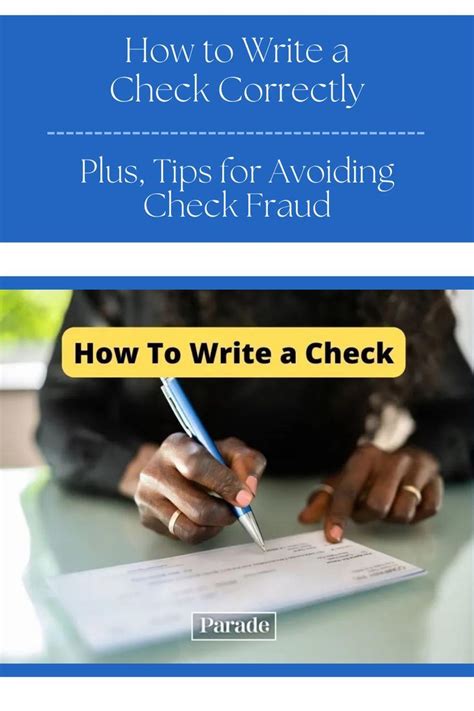 How To Write A Check CorrectlyPlus Tips For Avoiding Check Fraud Writing Checks Writing