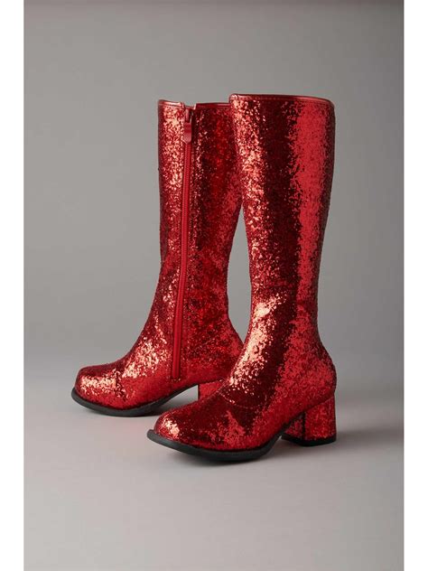 Girls Glitter Go Go Boots Chasing Fireflies