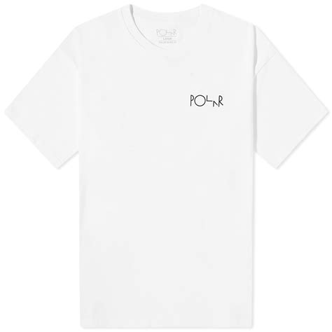 Polar Skate Co Stroke Logo T Shirt White End