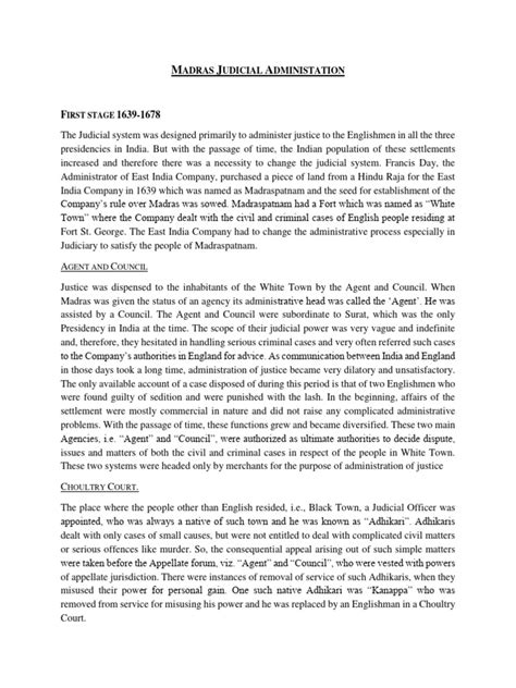 Madras Judicial Administation Download Free Pdf Appeal Jurisdiction