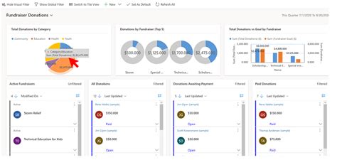 在模型驱动应用中使用交互式仪表板筛选数据 Power Apps Microsoft Learn