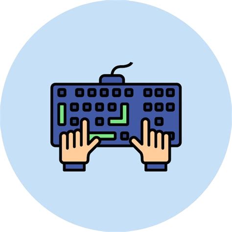 Premium Vector Typing On Keyboard Flat Illustration