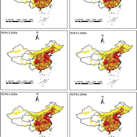 Potential Distribution Of Scleroderma Guani In Future Period 2050s Download Scientific