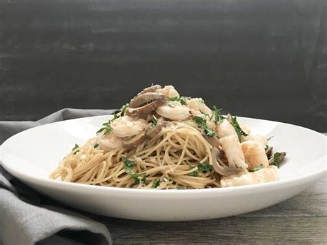 White Wine Lemon Garlic Shrimp Pasta Cooking With Bliss