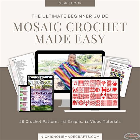 Mosaic Crochet Made Easy Ultimate Beginner Guide With Crochet Patterns And Graphs Nicki S