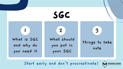 How To Write A Sgc A Guide From Your Seniors