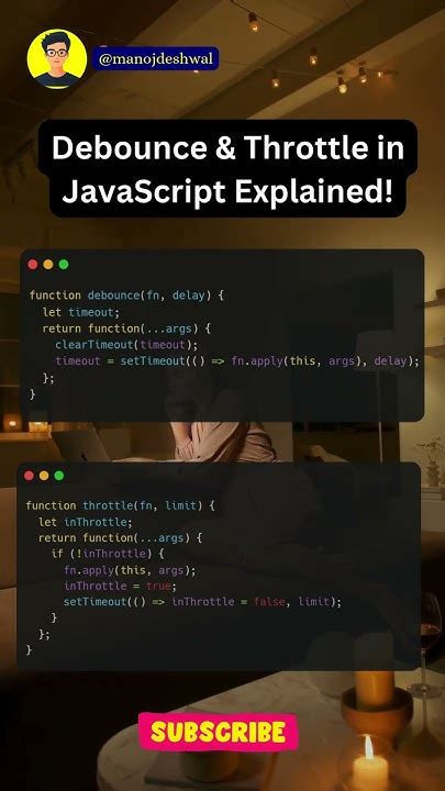 ⚡️ Debounce And Throttle In Javascript Explained 🧠 Shorts Viral Javascript Frontend Devtips