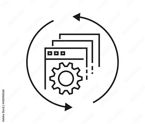 file system configuration icon outline file system configuration