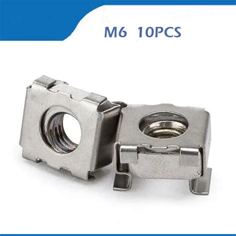 10pcs Stainless Steel 304 Quartet Floating Nut Card Nuts Floating Nut