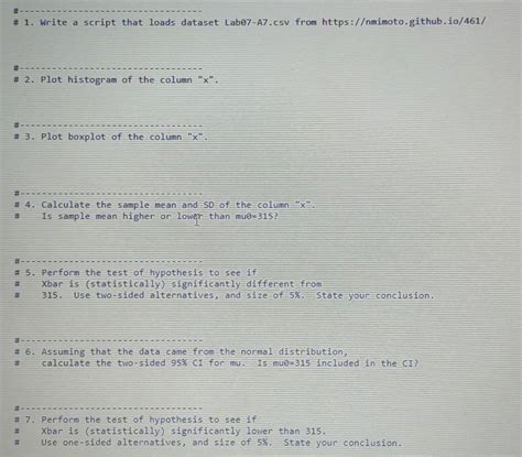Solved 1 Write A Script That Loads Dataset
