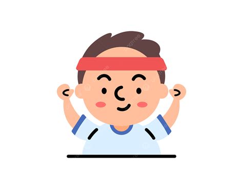 운동회에 참가했기 때문에 행복한 소년의 그림 벡터 스포츠의 날 소년 행복하다 Png 일러스트 및 벡터 에 대한 무료