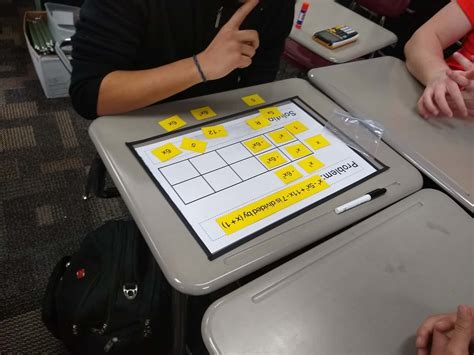 Dividing Polynomials Using The Box Method Puzzles Math Love