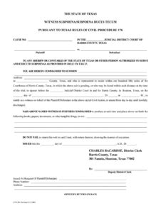 Nyc Civil District Court Subpoena Form Civil Form 2023