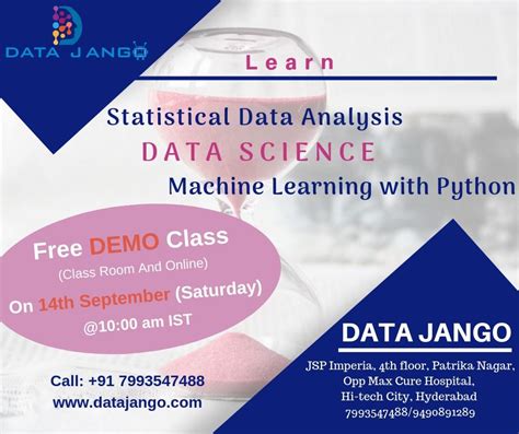 Data Science Training In Hyderabad Data Science Science Machine