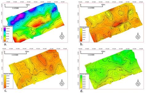 Isopach Maps Of The Jerboas Area A Middle Jurassic Early Cretaceous