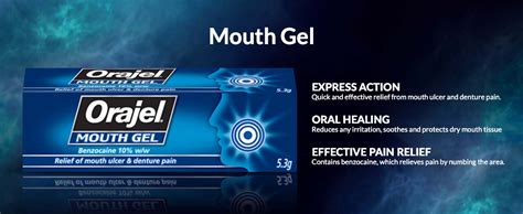Orajel Mouth Gel Denture And Ulcer Relief Fast Acting Oral Care