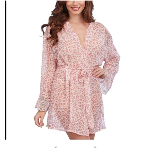 Dreamgirl Intimates And Sleepwear Dreamgirl Pink Leopard Print