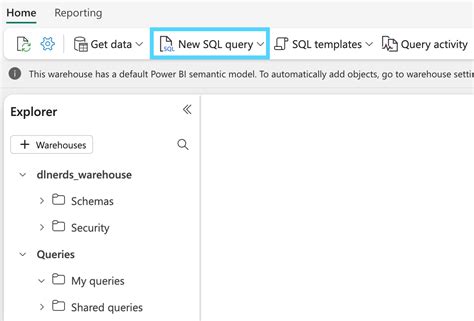 create a view in a warehouse in microsoft fabric