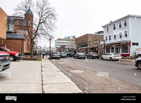 Queen Street In Downtown Charlottetown Prince Edward Island Canada