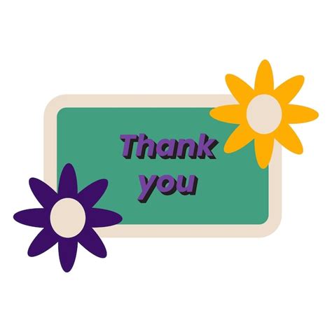 Premium Vector Thank You Board Retro Style Sticker