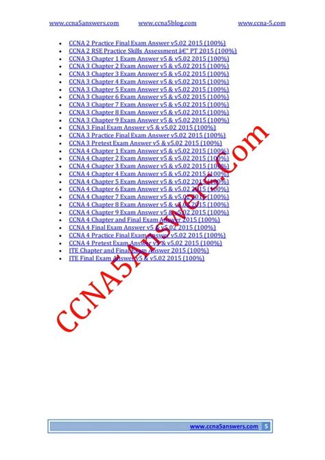 Ccna Chapter Exam Answer V PDF