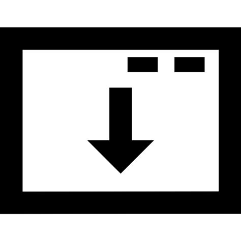 Webpage With Down Arrow Vector SVG Icon SVG Repo