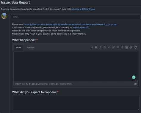Suggest Improvement Of Issue Template · Issue 383 · Yorkie Teamyorkie
