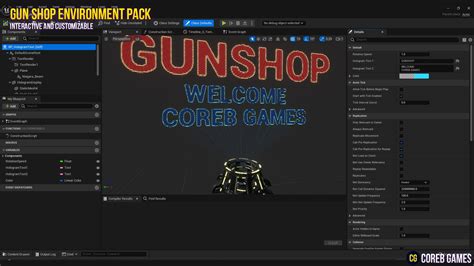 在环境创建的gun Shop Environment And Vfx Pack 虚幻引擎商城