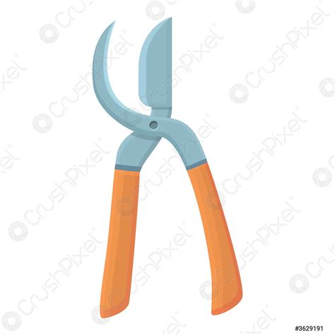 Tree Secateurs Icon Cartoon Style Stock Vector 3629191 Crushpixel