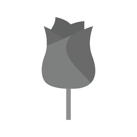 Flower Flat Greyscale Icon 15673314 Vector Art At Vecteezy