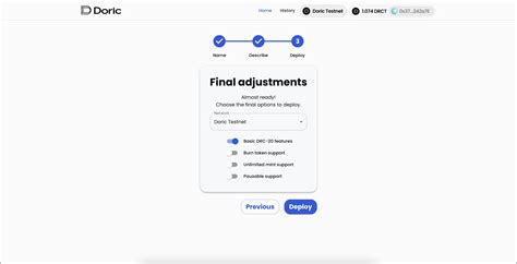 Doric Token Creator