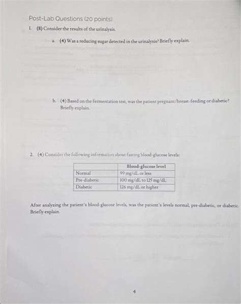 Solved Report Sheet For Experiment 10 Sweet Chemistry Chegg
